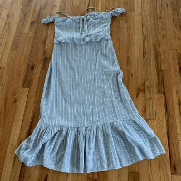 Stylestalker | Dresses | Stylestalker Linen Blend Maxi Dress Size Xl ...